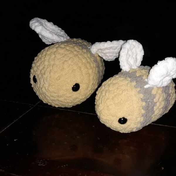 2n1 Bee Crochet Pattern: Amigurumi Bee, Bumblebee Plush, Jumbo Bee ...