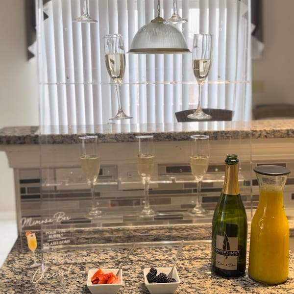Acrylic Champagne & Donut Wall Display: Party Decor (33x22") - Etsy