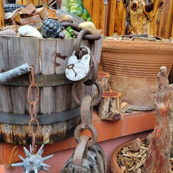 Large Heavy Brass FORD Lock Padlock & 2 Keys Both Marked Ford Works ...