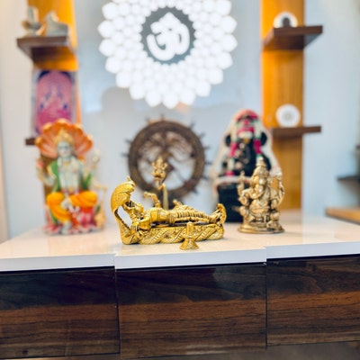 Pooja Mandir / Designer Wooden Temple With LED Lights / Mandir for Home ...