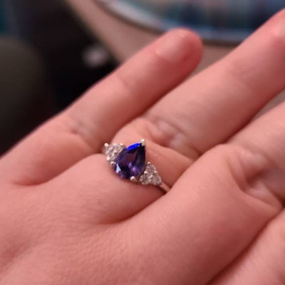 2.55cts Alexandrite Gemstone Engagement Ring, Alex Stone Ring, Bridal ...