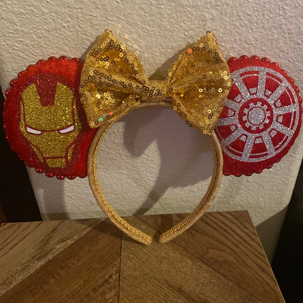 Iron Man Inspired Mouse Ears - Etsy