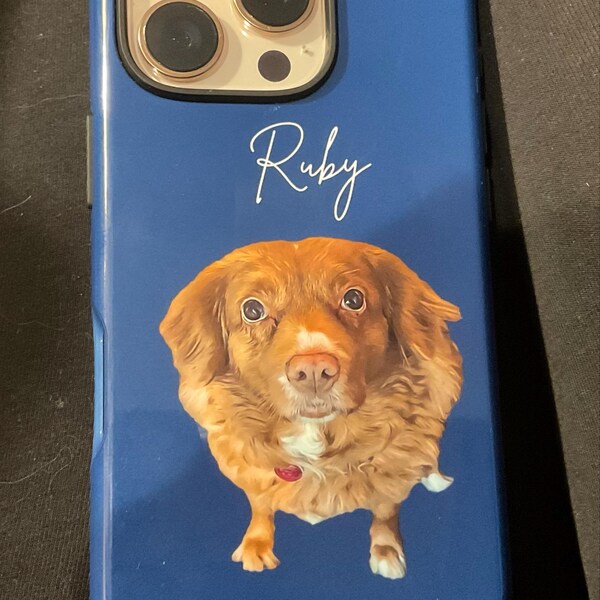 Custom Pet Phone Case Using Pet Photo + Name Custom Dog Phone Case Custom Cat Phone Case ...