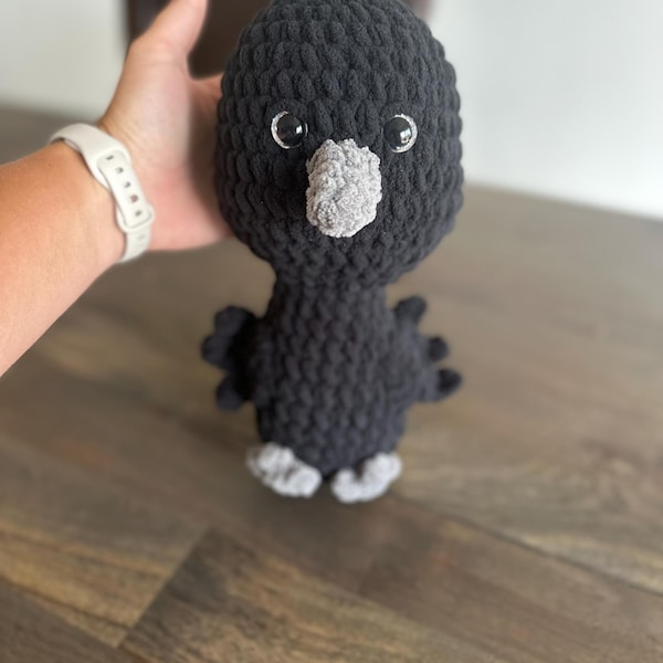 Pattern: Plush Carolina the Crow Pattern, Crochet Crow Pattern ...