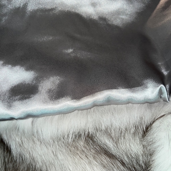 Luxury Real Blue Fox-half Skin Fox Fur Throw Blanket - Etsy