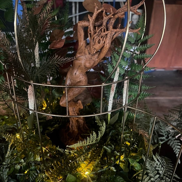Dryad Statue, Hand Painted Resin Sculpture | Mythical Forest Creature ...