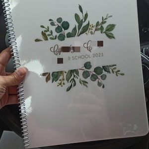 Leaves Notebook, Leaf Notebook, Personalized Journal With Spiral, Lined ...