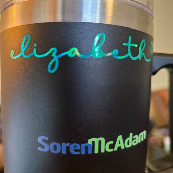 Layered Vinyl Sticker, Name Decal for Tumblers, Name Stickers for ...