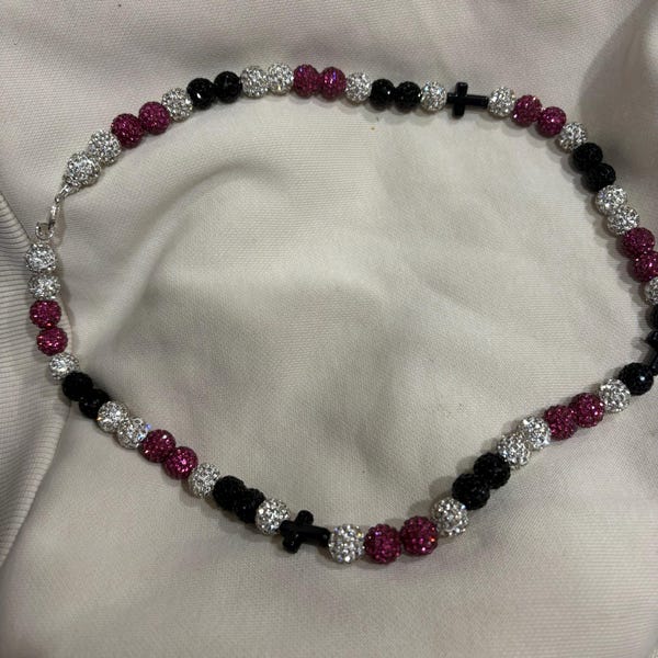 Baseball Rhinestone Necklace - Red, White, Blue - Bryce Harper ...