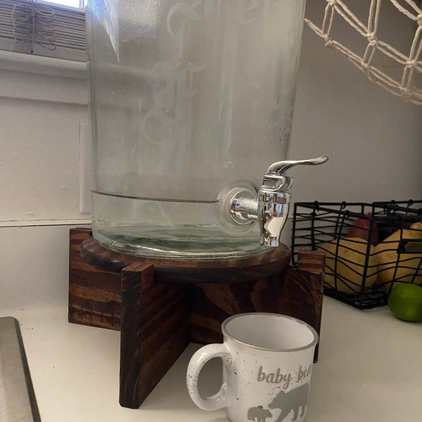 Drink Dispenser Stand, Cake Stand, Plant Stand, Round Wooden Riser - Etsy