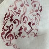 Heart of Musical Notes Cross Stitch Pattern, Music Cross Stitch ...