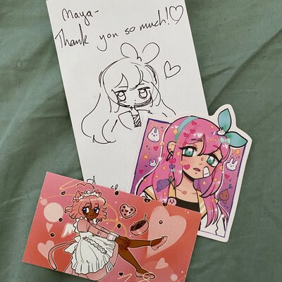 OMORI Aubrey and Bunnies Decora Fashion Cute Sticker - Etsy