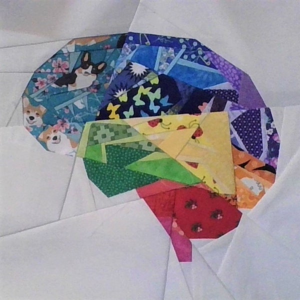 Anatomical Brain Foundation Paper Piecing Pattern Gift for Scientist ...