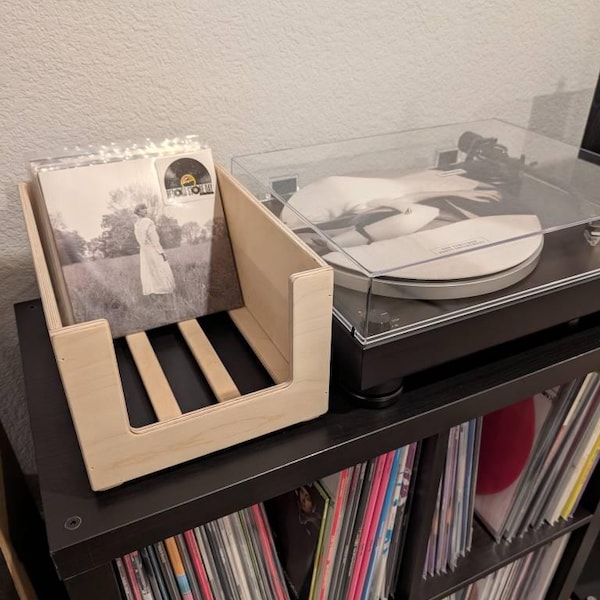 Vinyl Record Box, Handmade Record Storage, Record Flip Rack, Vinyl ...