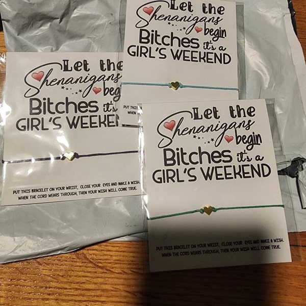 Shenanigans Girls Getaway Gift; Girls Trip; Custom Girls Weekend; Wish ...