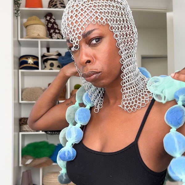 Chainmail Top and Skirt, Aluminum Handmade Butted Chainmail Bikini Set ...