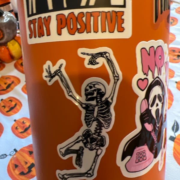 Skeleton Sticker | Skeleton Dancing Sticker | Vinyl Sticker | Laptop ...