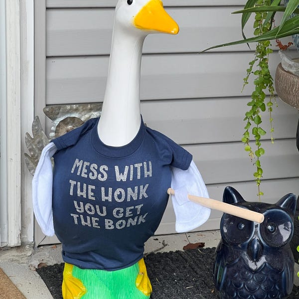 Porch Goose Mess With the Honk - Etsy