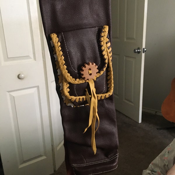 Traditional Archery,hunting Indoor Outdoor Shooting Leather Longbow ...