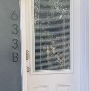 4 Inch Modern House Numbers Custom Address Sign Door Number A4 - Etsy