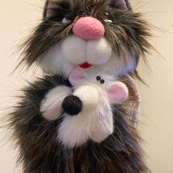 Little White Mouse Puppet for Finger Theater. Finger Puppet Mouse ...