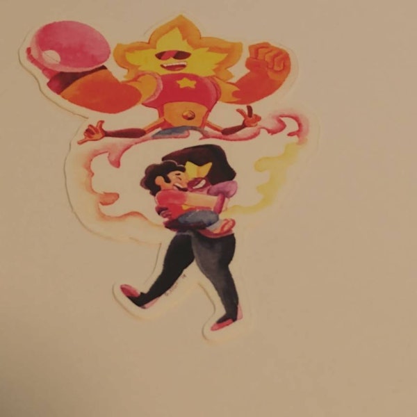 Steven Universe Print i'm Here Stevonnie Connie Maheswaran Steven 8 ...