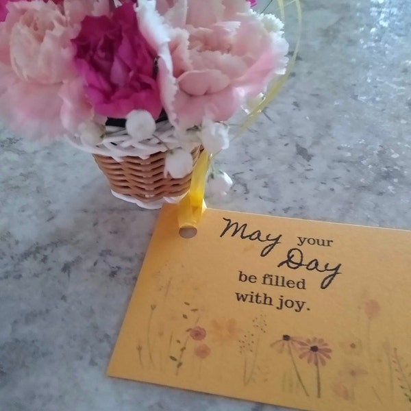 May Day Tag (spring Gift Tag, Floral Notecard, Printable) - Etsy