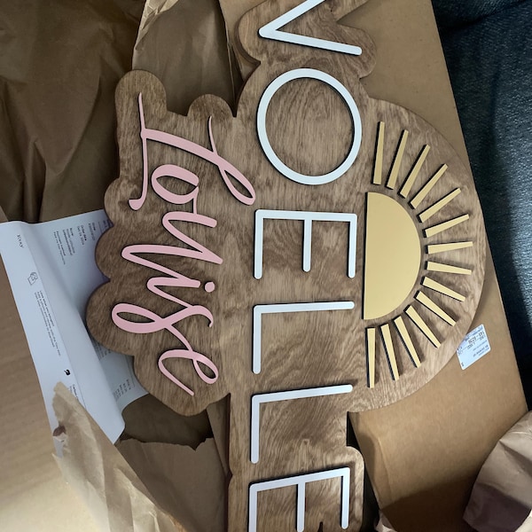 Boho Name Sign, Nursery Name Sign, Sun Nursery Decor, Boho Sun Name ...