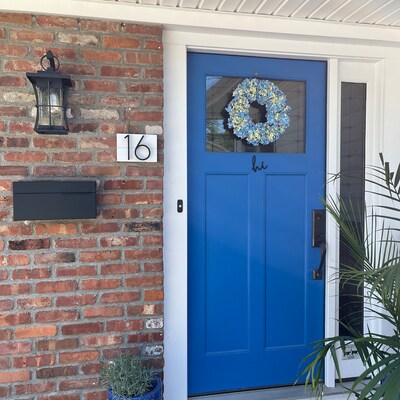 Farmhouse Shiplap House Numbers Address Sign Black House - Etsy