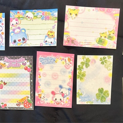 HTF Japanese Memo Pad sweet Face by Mindwave Inc. 8 Designs, 144 Pages ...