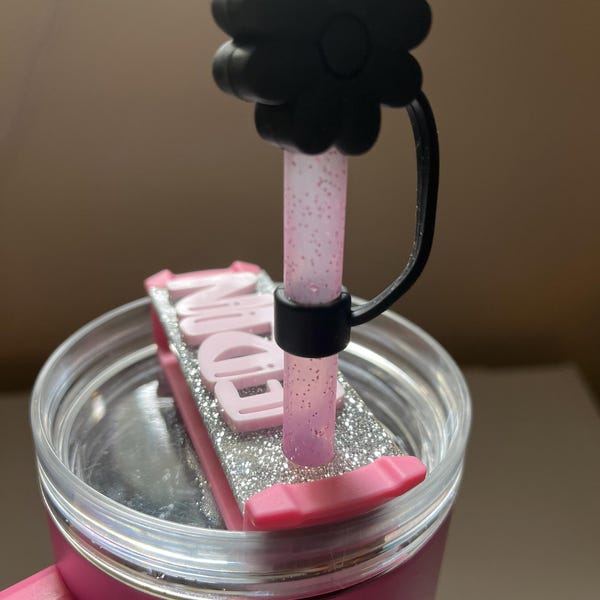 10mm Straw Topper - Softball Happy Face - Etsy