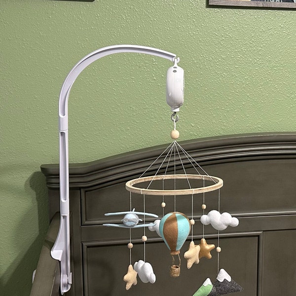 Hot Air Balloon Baby Mobile. Hot Air Balloon Nursery Decor. Crib Mobile ...