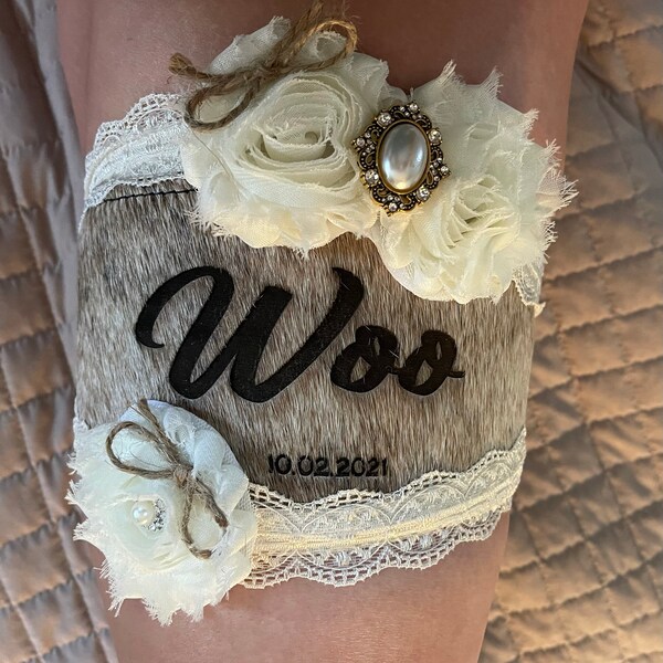 Wedding Garter Rustic, Bridal Garter Set - Wedding Garter, Bridal ...