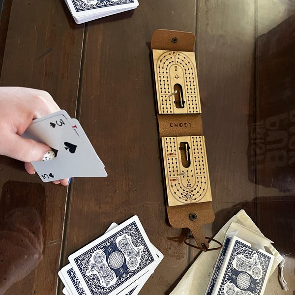 KNODY Original Ultimate Leather | Wrap Around | Travel Cribbage Board ...