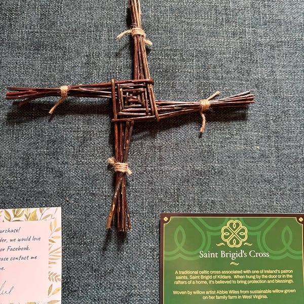St. Brigid's Cross, Willow Cross, Celtic, Irish - Etsy