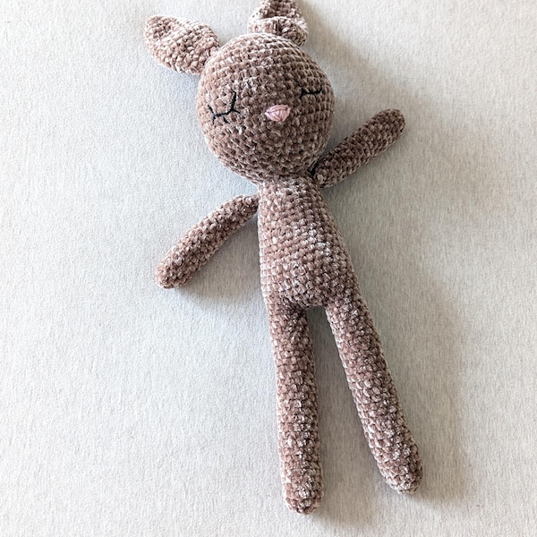 Crochet Bunny Pattern. Classic Long Legged Bunny Toy. Amigurumi Rabbit ...