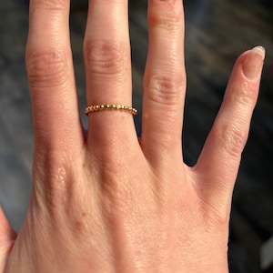 Gold Ring, Stacking Ring, Thin Gold Ring, Dainty Ring, Gold Filled Ring ...