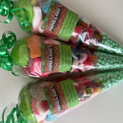 Minecraft Pick and Mix Sweet Cones - Etsy UK
