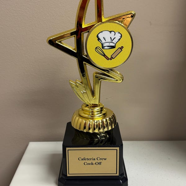 Personalized Cooking Star Trophy: Culinary Competition Award - Etsy