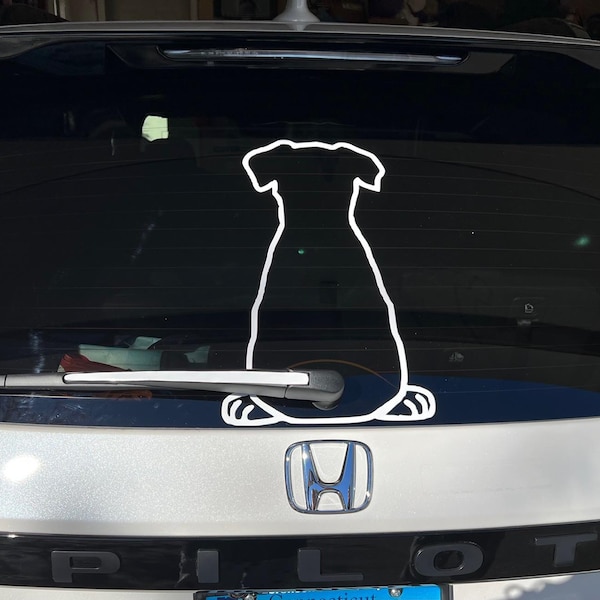 Puppy Dog Windshield Wiper - Di Cut Decal - Home/laptop/computer/truck ...