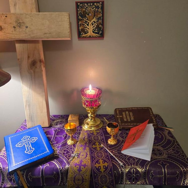 Liturgical Prayer Table Cloth Catholic Christian Catechesis Set of 4 ...