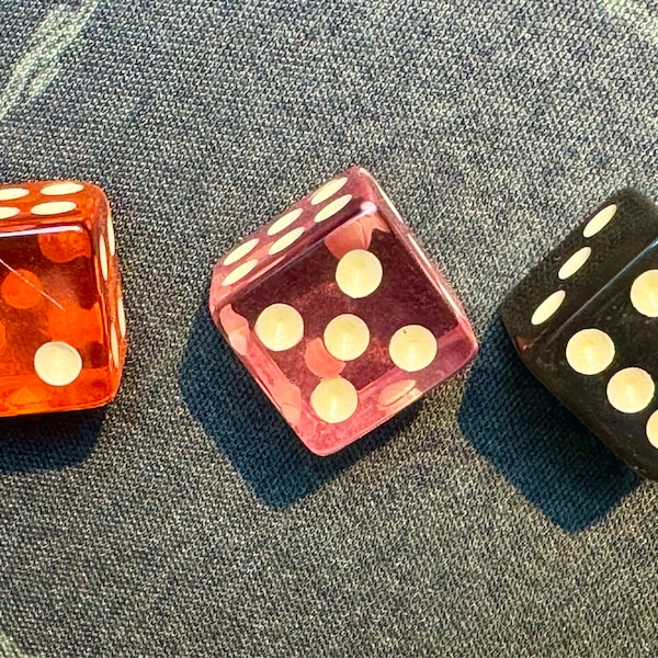 Lot of Colored Dice, 16mm, Rainbow Transparent Dice, Extra Board Game ...