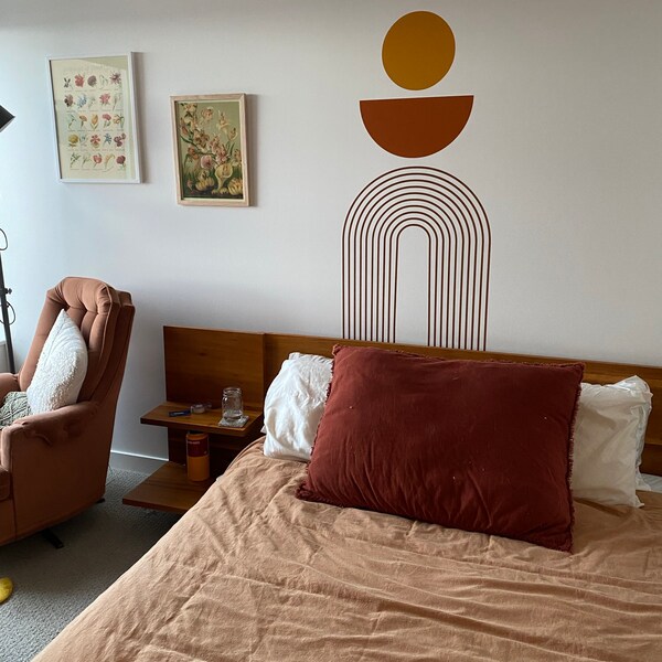 Boho Colorblock Wall Decals - Removable Wall Stickers, Abstract Modern ...