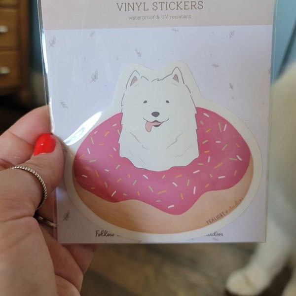 Awoo Samoyed Vinyl Sticker - Etsy
