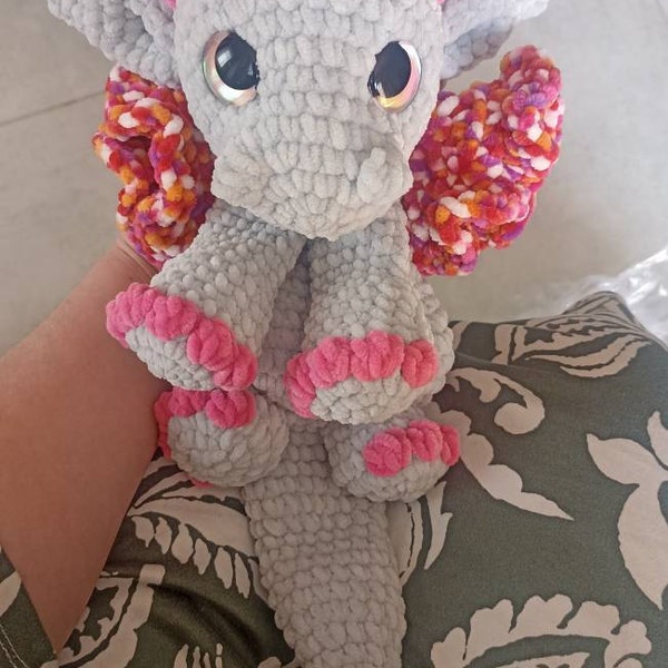 Cato the Dragon Snuggler/lovey Amigurumi Crochet Pattern - Etsy