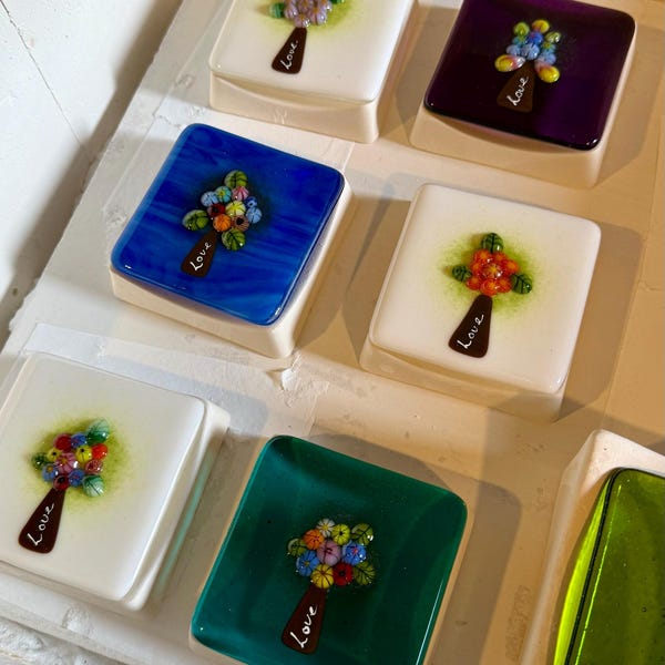 Rainbow Candy Lollypop Murrini Slices, Holidays Murrini Bullseye Glass ...