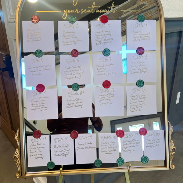 Wedding Seating Chart Header | We're so Glad You're Here | Your Seat ...