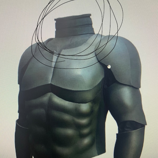 Standard Male Upper Body Armor Foam PATTERN / TEMPLATE - Etsy