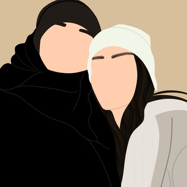 Faceless Portrait, Custom Illustration, Personalised Photo, Photo ...