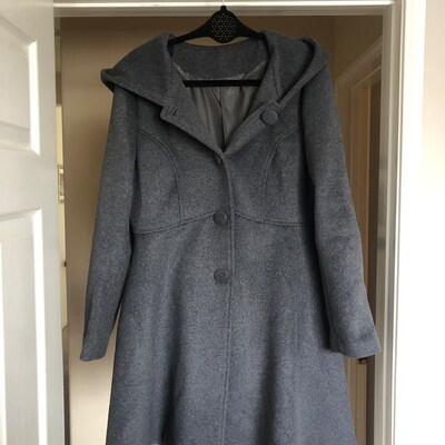 Wool Princess Coat, Wool Coat Women, Winter Coat Women, Hooded Coat ...